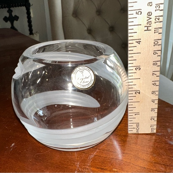 Accents | Vintage Made In Poland 24 Lead Crystal Clear Handcut Vase 4 12 | Poshmark